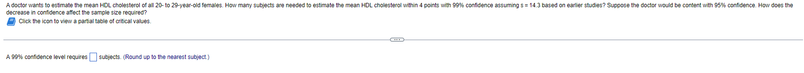 Solved decrease in confidence affect the sample size | Chegg.com