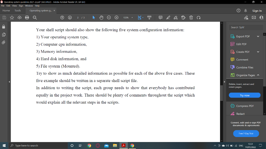 Solved Operating system guideline 2021-22.pdf (SECURED) - | Chegg.com