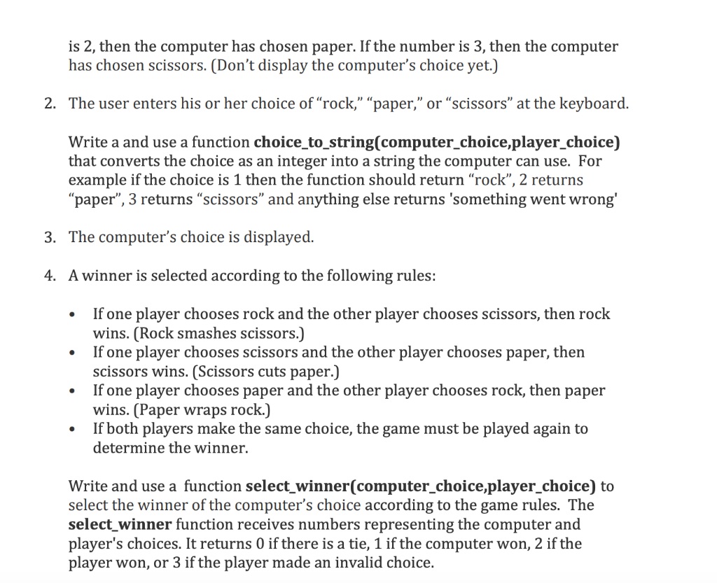 Solved Write a program HW5_p3_game() that lets the user play | Chegg.com