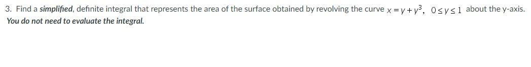 Solved 3. Find a simplified, definite integral that | Chegg.com