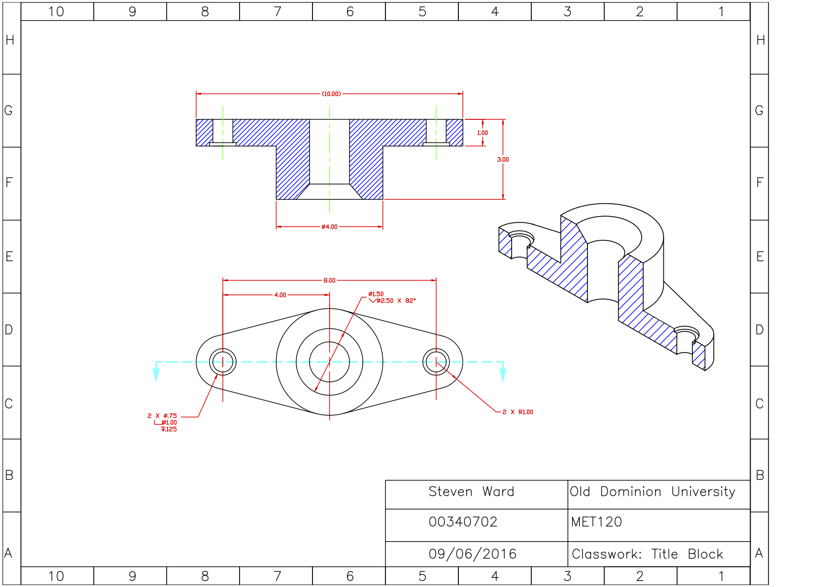 Please draw only in AutoCAD and attach .dwg file link | Chegg.com