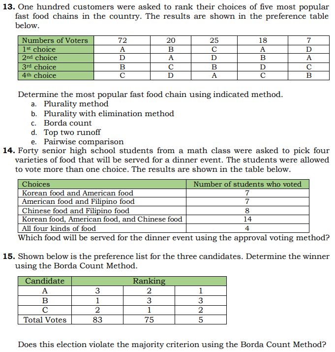 Solved 13. One hundred customers were asked to rank their | Chegg.com