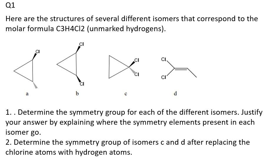 Solved Here are the structures of several different isomers | Chegg.com