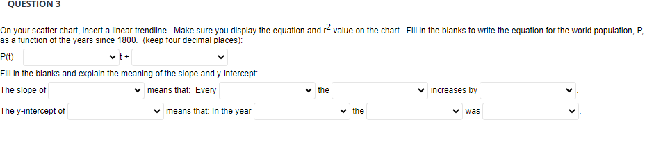 use the following to fill in blank to the question | Chegg.com