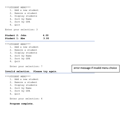 Solved Implement the following hierarchy of classes: Student | Chegg.com