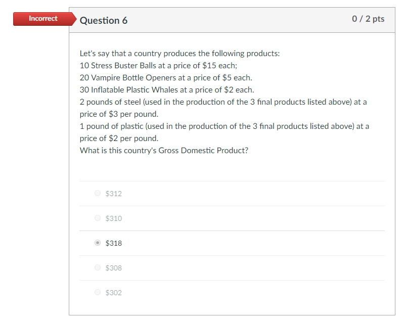 Solved rct Question 5 0 2 pts Incorrect Let's say that a | Chegg.com