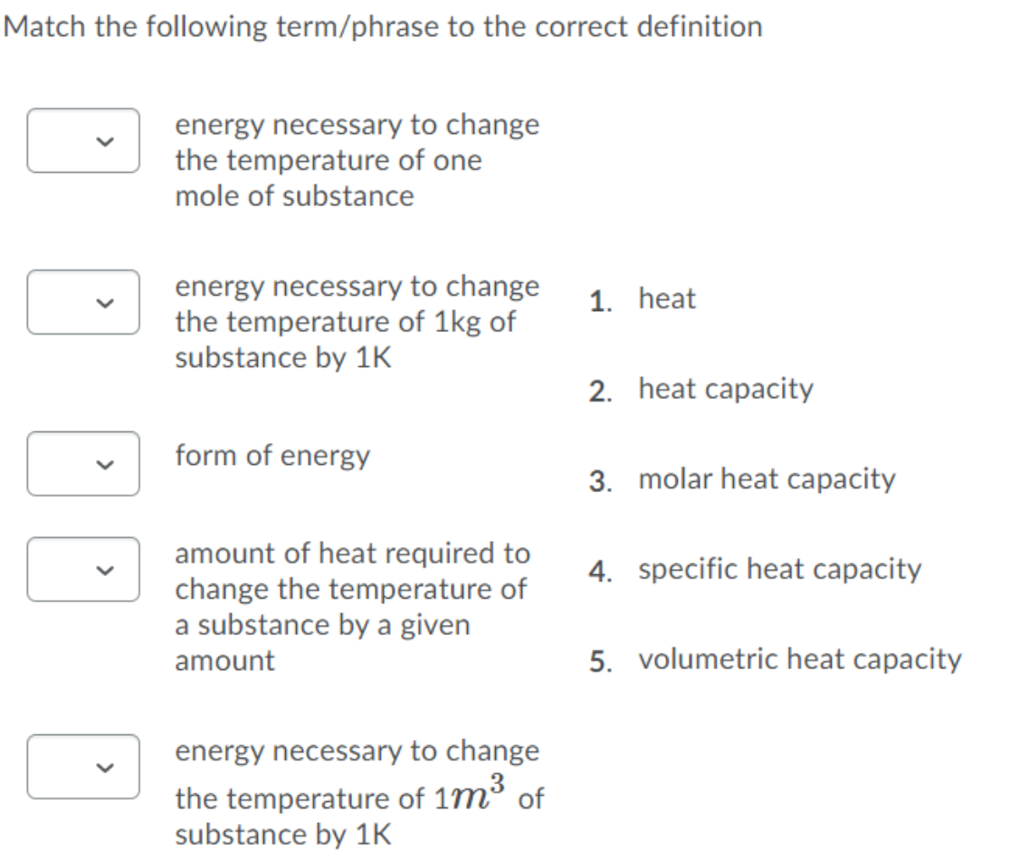 Solved Match the following term/phrase to the correct | Chegg.com