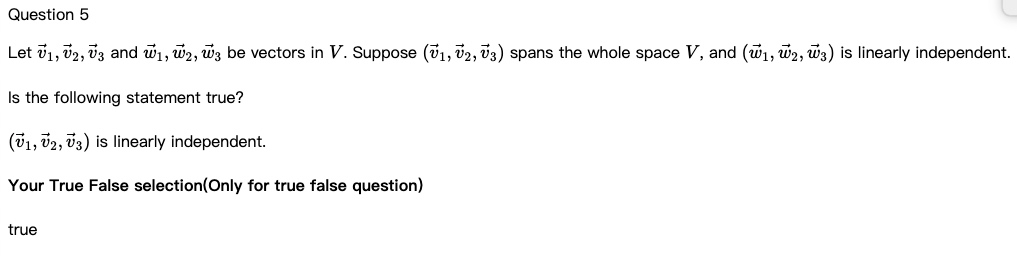 Solved Let →v1→v2→v3and →w1→w2→w3be vectors in V. | Chegg.com