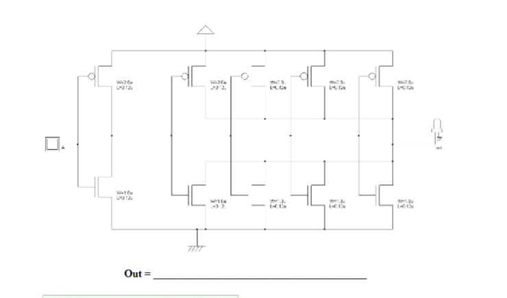 Solved 10. For the transistor level schematics and layout | Chegg.com