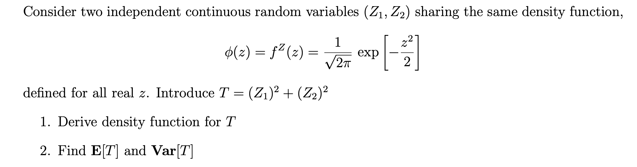 Solved Consider two independent continuous random variables | Chegg.com Solved Consider two independent continuous random variables | Chegg.com