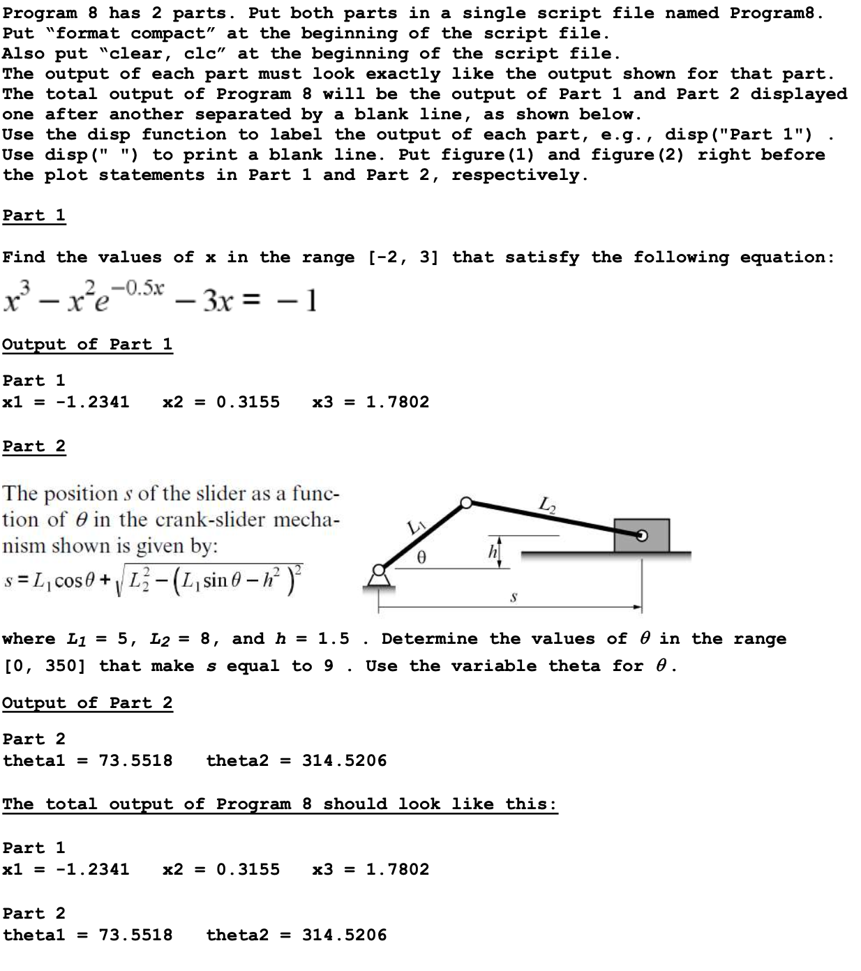 Solved Program 8 Has 2 Parts Put Both Parts In A Single 