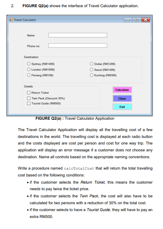 Solved Please use visual basic forms (.NET Framework) | Chegg.com