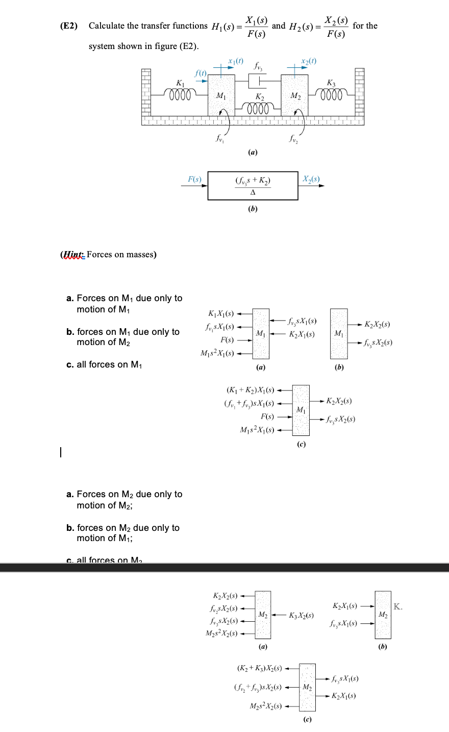 Solved Control Engineering Tutorial 4 Q1. Find the transfer | Chegg.com