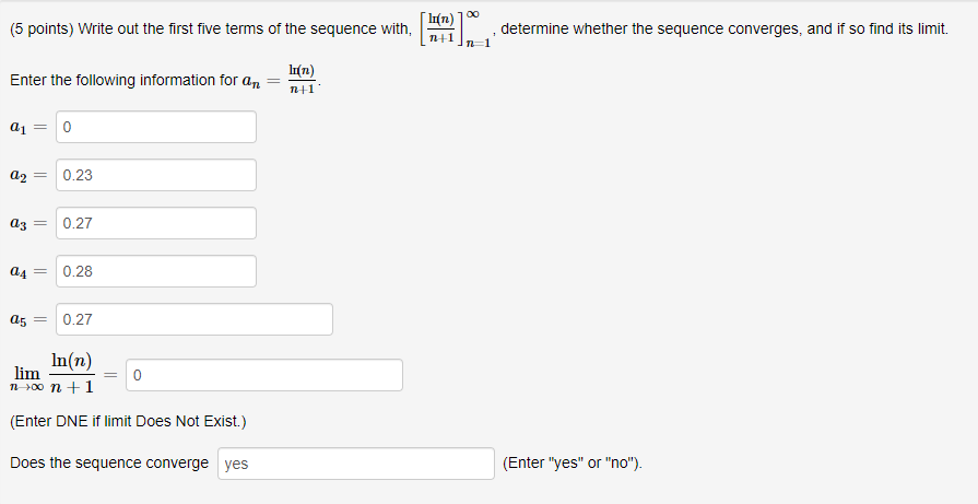 Solved 5 Points Write Out The First Five Terms Of The 