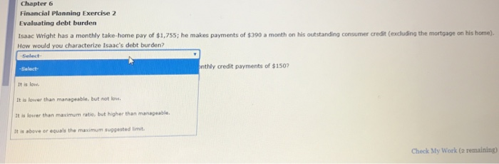 Solved Chapter 6 Financial Planning Exercise 2 Evaluating | Chegg.com