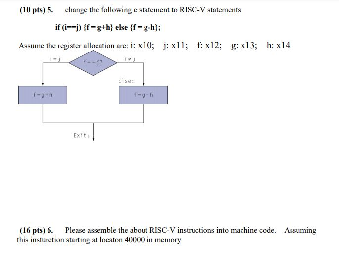 Solved (10 pts) 5. change the following c statement to | Chegg.com