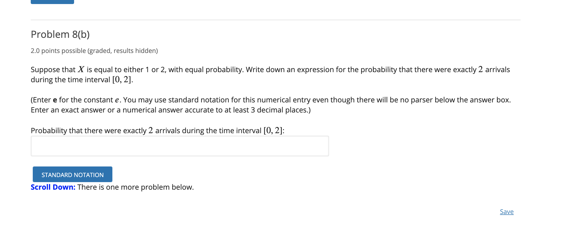 Problem 8(b) 2.0 points possible (graded, results | Chegg.com