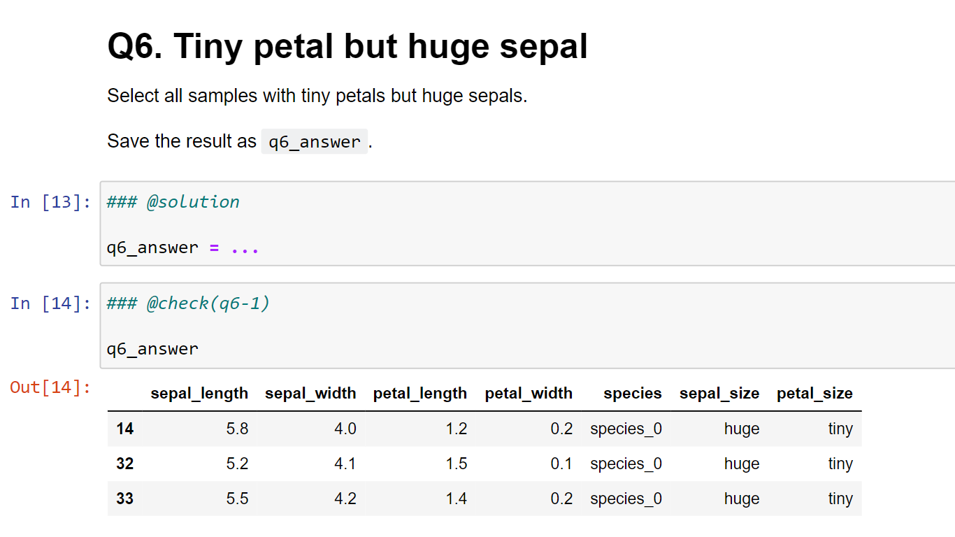 Solved Question of assignment using pandas Iris dataset The | Chegg.com