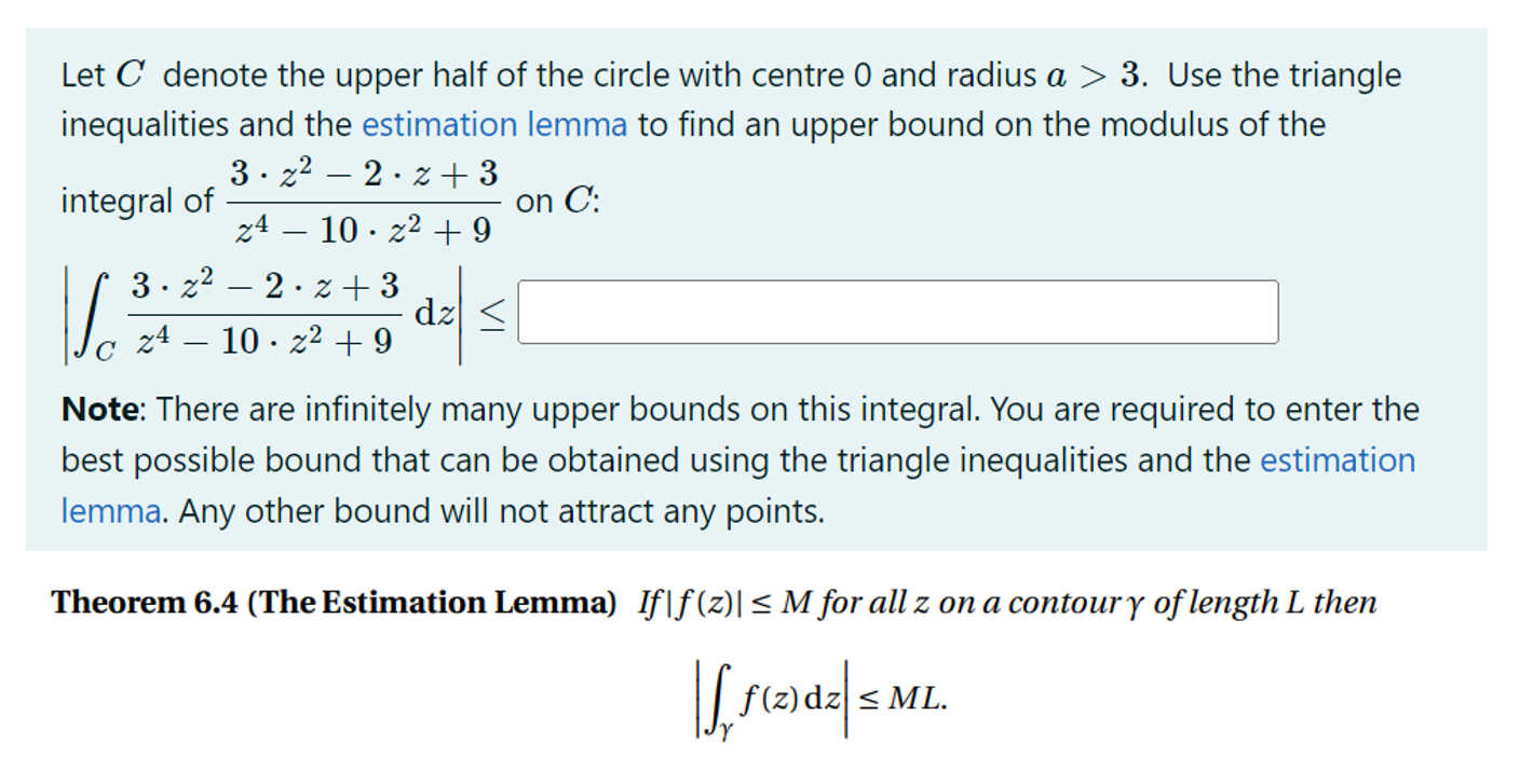 Let C denote the upper half of the circle with centre | Chegg.com