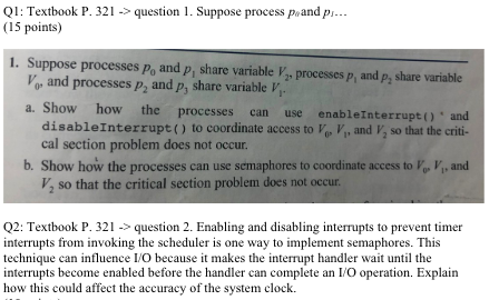Solved Q1: Textbook P. 321−> question 1. Suppose process pθ | Chegg.com