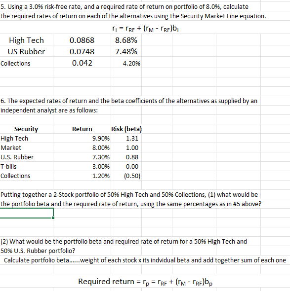 Solved 5. Using a 3.0% risk-free rate, and a required rate | Chegg.com
