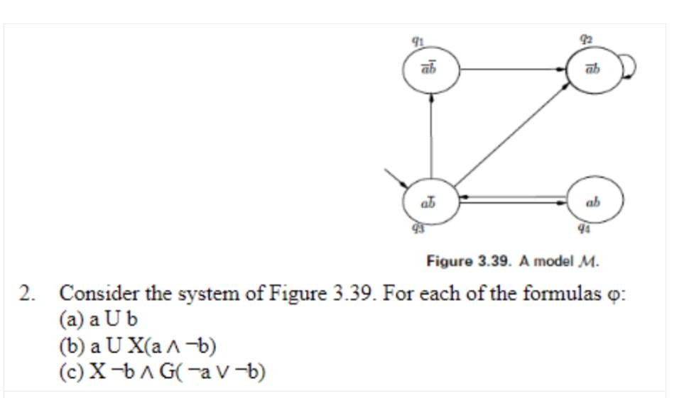 Solved Figure 3.39. A model M. 2. Consider the system of | Chegg.com