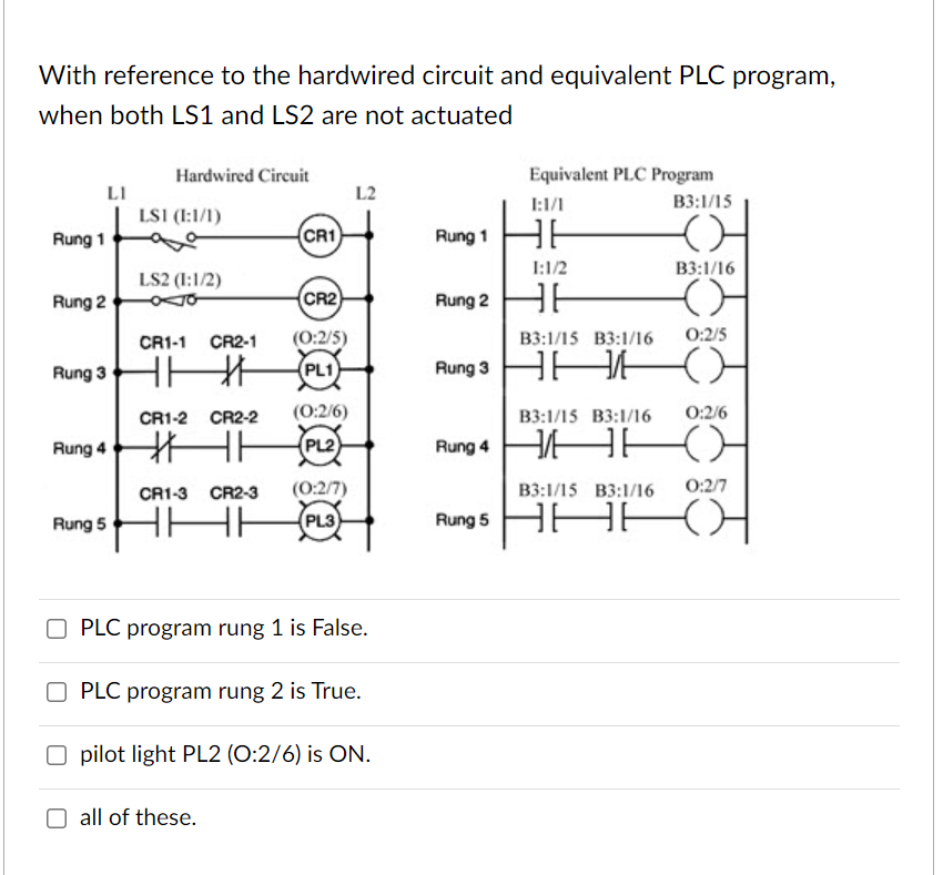 Solved With reference to the hardwired circuit and | Chegg.com