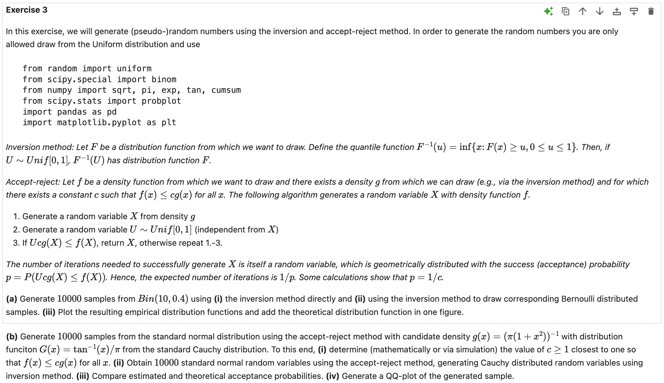 Solved Exercise 3In ﻿this exercise, we ﻿will generate | Chegg.com
