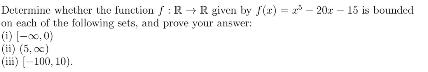 Solved Determine whether the function f:R + R given by f(x) | Chegg.com