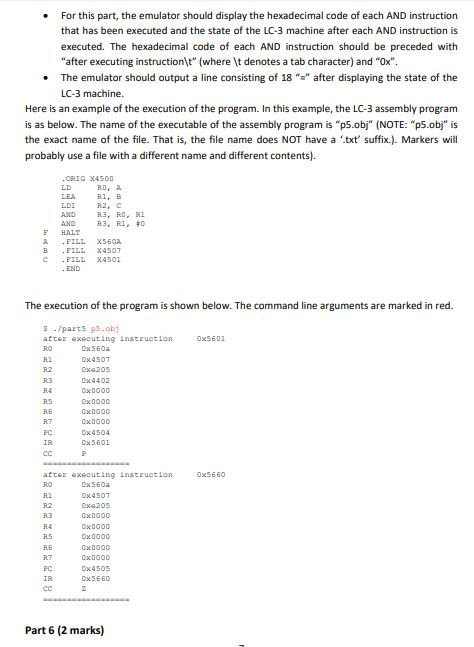 Part 1 (40 marks) LC3Edit is used to write LC-3 | Chegg.com