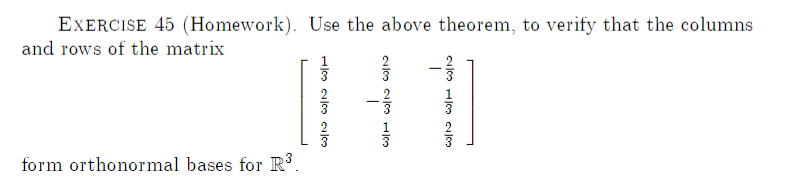 Solved EXERCISE 45 (Homework). Use the above theorem, to | Chegg.com