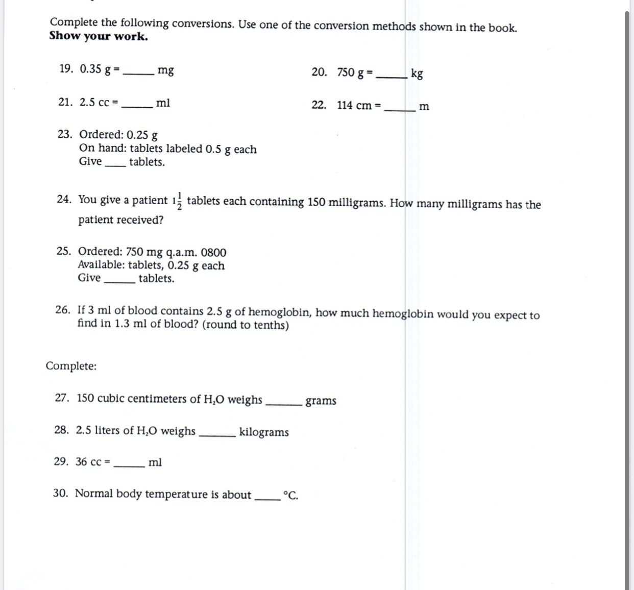 Solved You give a patient 1 1/2 tablets each containing 150 | Chegg.com