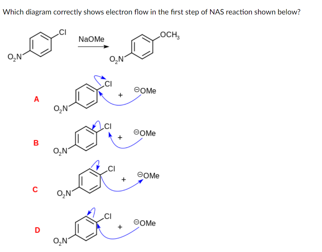 Solved Which diagram correctly shows electron flow in the | Chegg.com