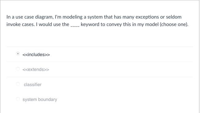 (Solved) : Use Case Diagram M Modeling System Many Exceptions Seldom ...
