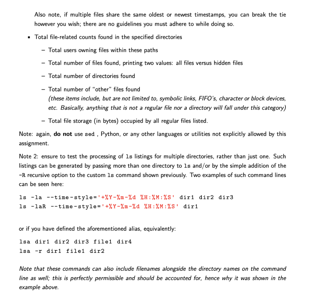 ASSIGNMENT 3: AWK CS 3424 - Systems Programming Sam | Chegg.com