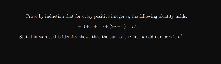 Solved Prove by induction that for every positive integer n, | Chegg.com