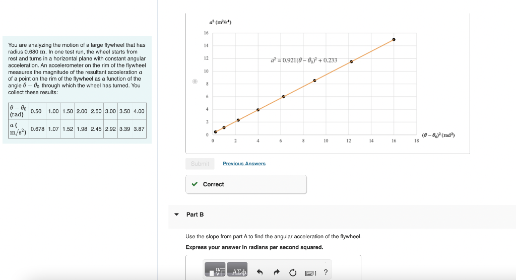 Solved You are analyzing the motion of a large flywheel that | Chegg.com