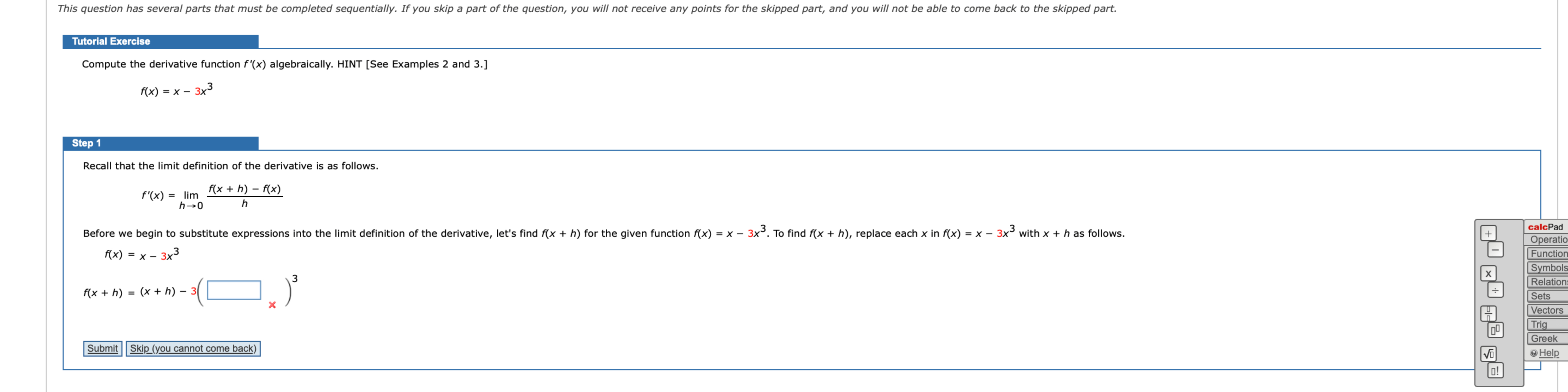 Solved Tutorial ExerciseCompute the derivative function | Chegg.com
