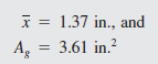 Solved Determine the shear lag factor, U; the net area, An; | Chegg.com