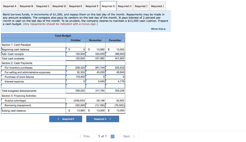 Solved Baird Company is a retail company that specializes in | Chegg.com