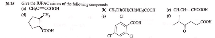 Solved Give the IUPAC names of the following compounds. (a) | Chegg.com