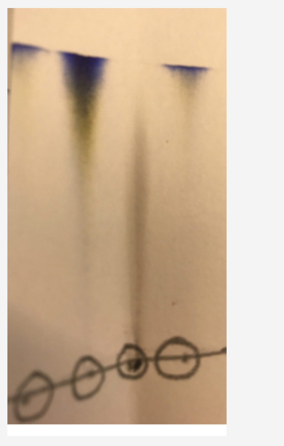 Solved PARTI Paper Chromatogram Pens used are numbers 1 4 00 | Chegg.com