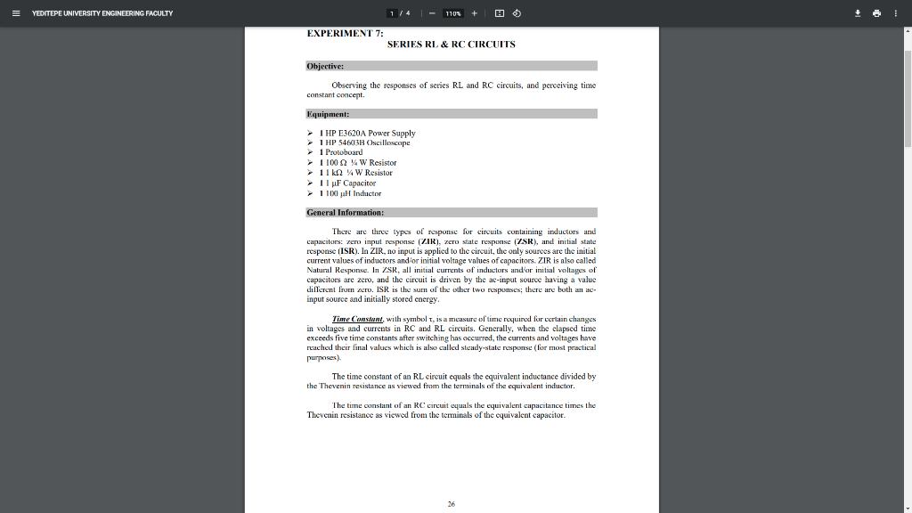 Solved YEDITEPE UNIVERSITY ENGINEERING FACULTY 1/4 1104 + | Chegg.com