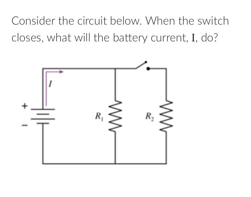 [Solved]: Consider the circuit below. When the switch clos