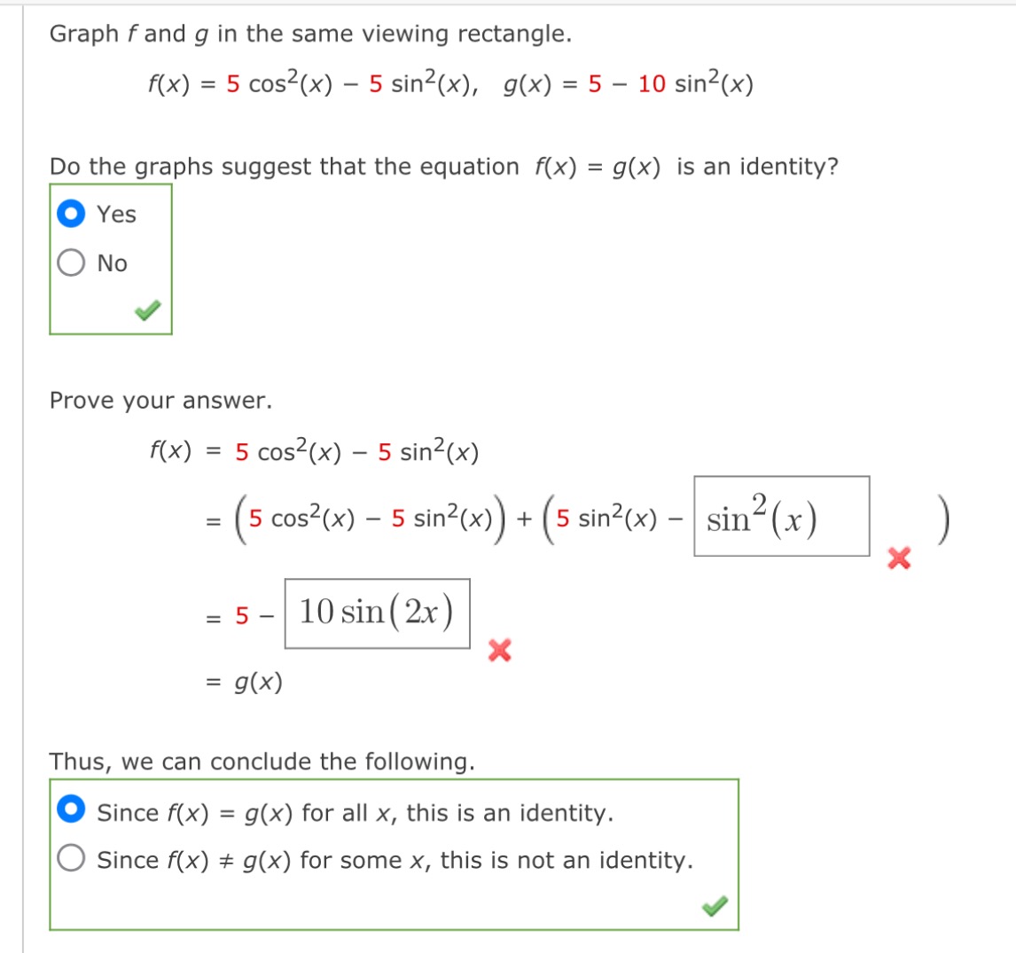 Solved Graph f and g in the same viewing rectangle. | Chegg.com
