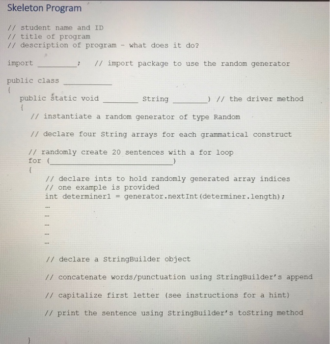 Solved Overview In this challenge, you will create a program | Chegg.com