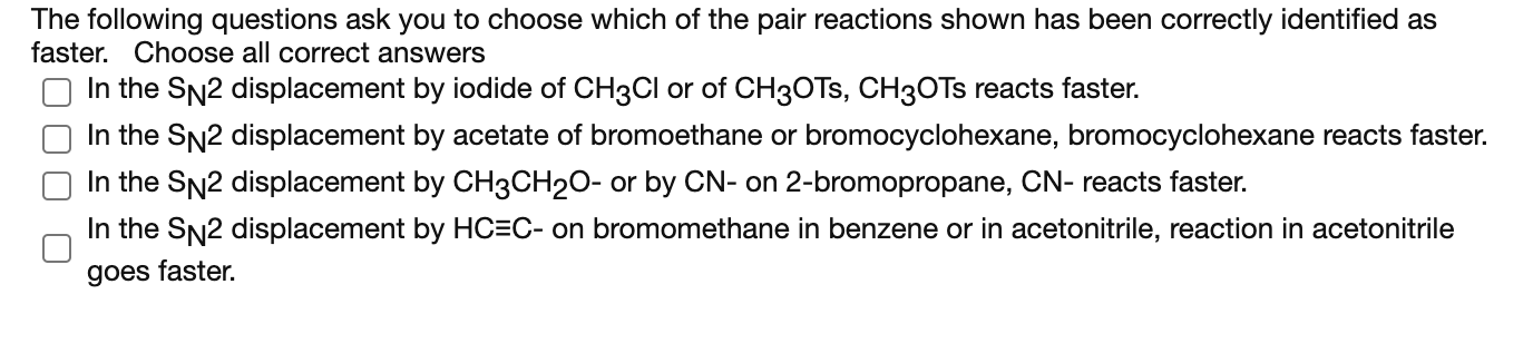 Solved The following questions ask you to choose which of | Chegg.com