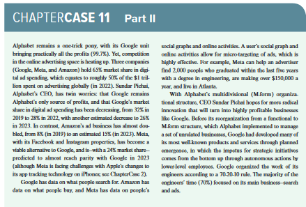 Solved Answer just this question: Why did google restructure | Chegg.com
