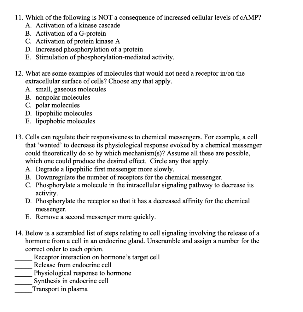 Solved 11. Which of the following is NOT a consequence of | Chegg.com