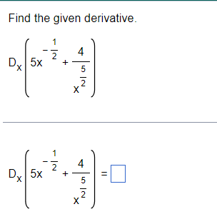 Solved Find the derivative of the function. y=6x2−10x−6x−2 | Chegg.com